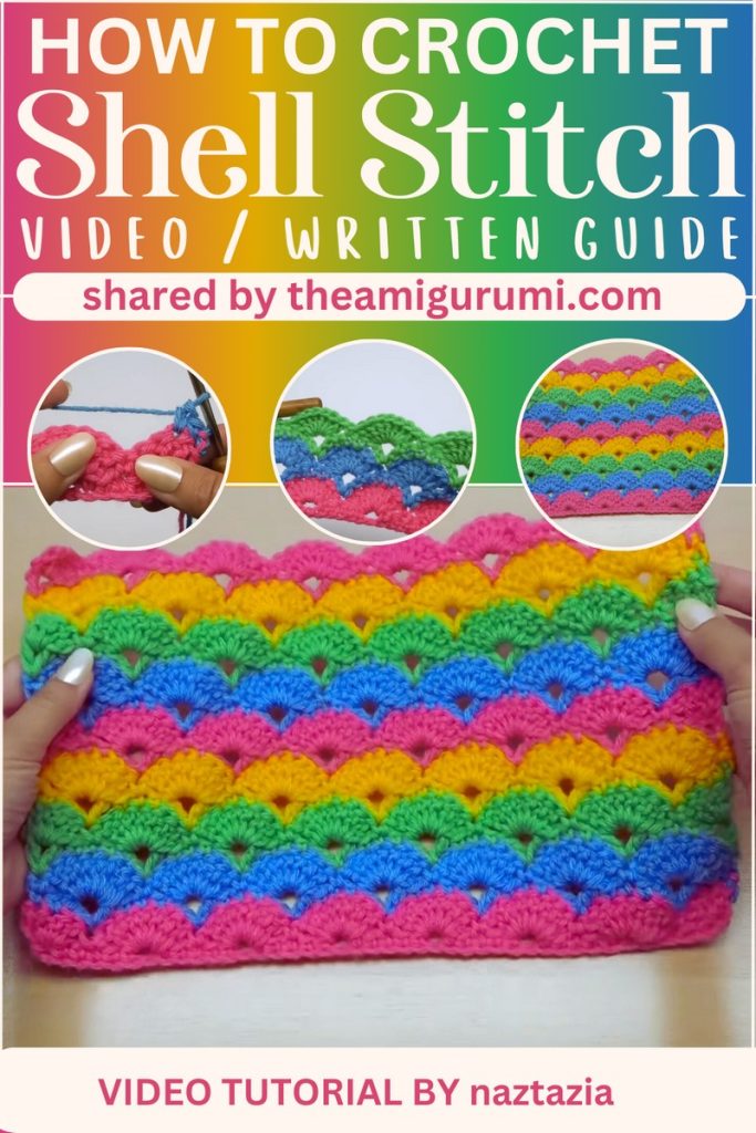 How To Crochet Shell Stitch (Tutorial For Beginners) - The Amigurumi